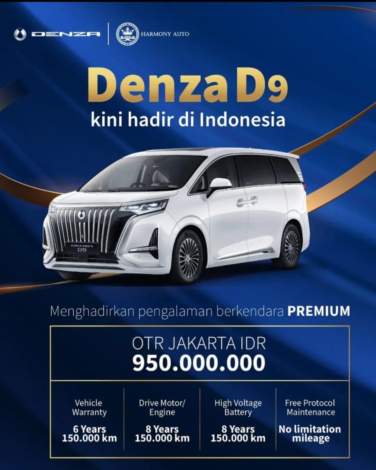 Denza D9 2025 | Premium MPV - Dealer Denza Jakarta